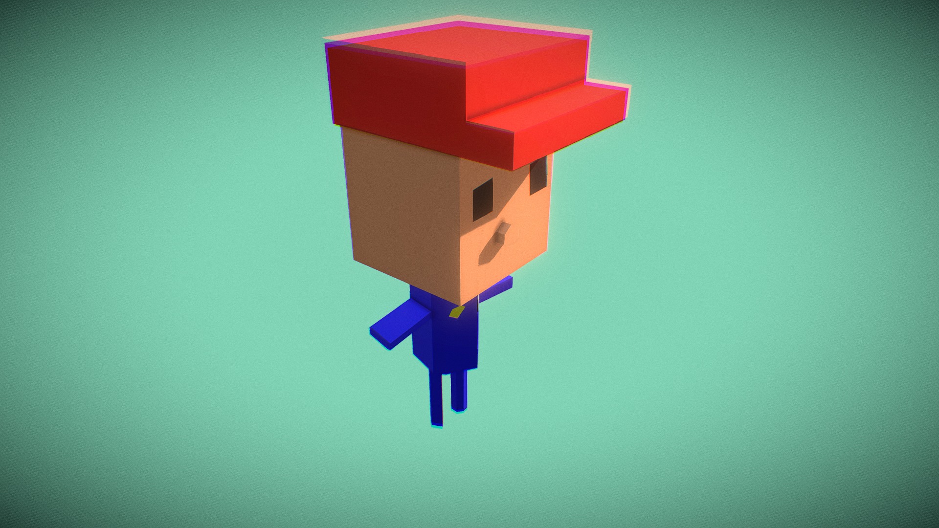 VERY LOW POLY MARIO - 3D model by MrScottyPieey [ecdbeb4] - Sketchfab