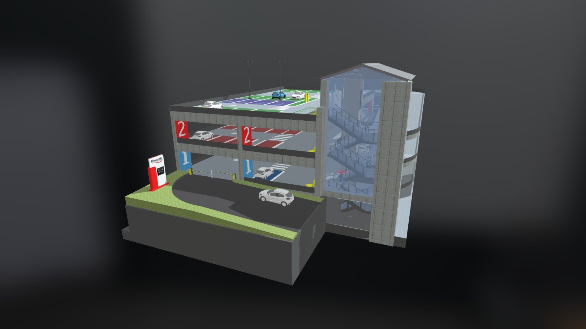 [Poland] Interactive 3D Model - Car Parks - 3D model by Flowcrete Group ...