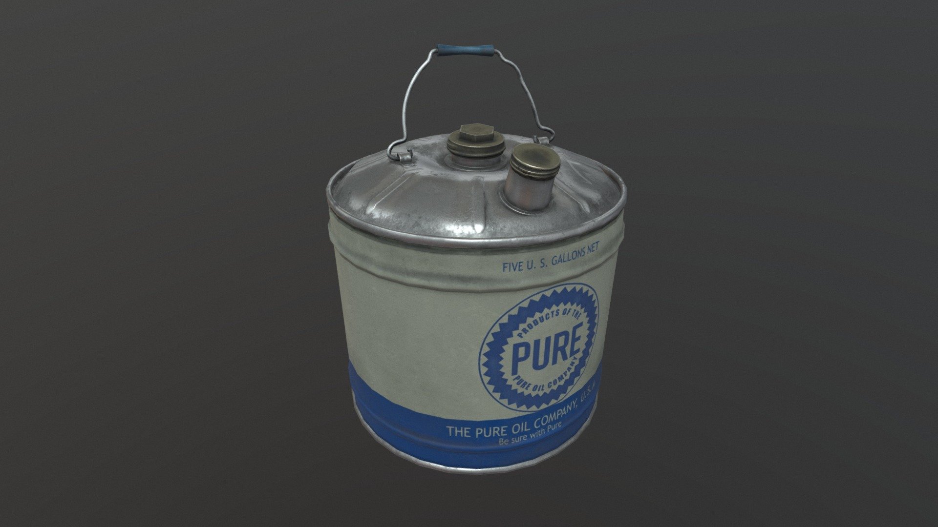 oil can Pure - 3D model by VoloshkovePole [ecdc513] - Sketchfab