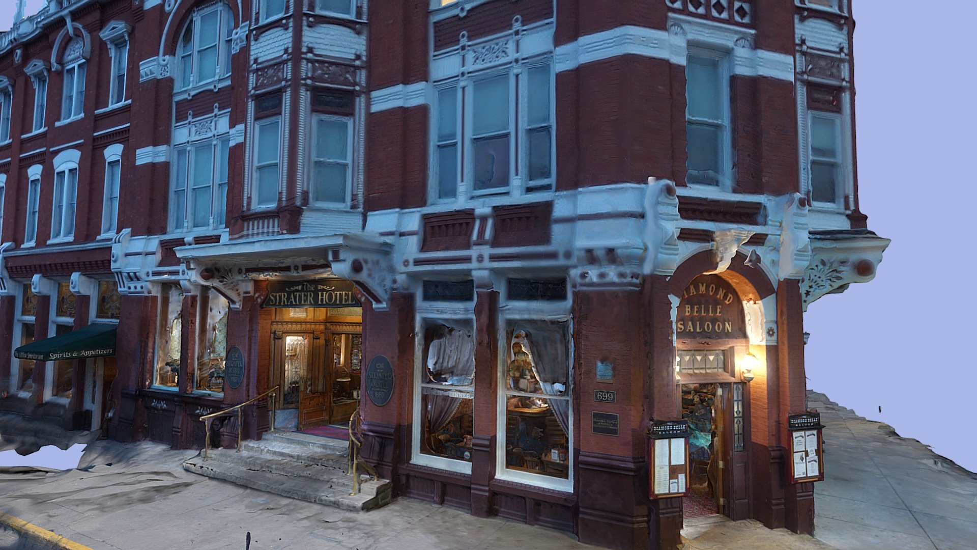 Strater Hotel, Night Hawk Version - 3D model by John Toeppen (@toeppen ...