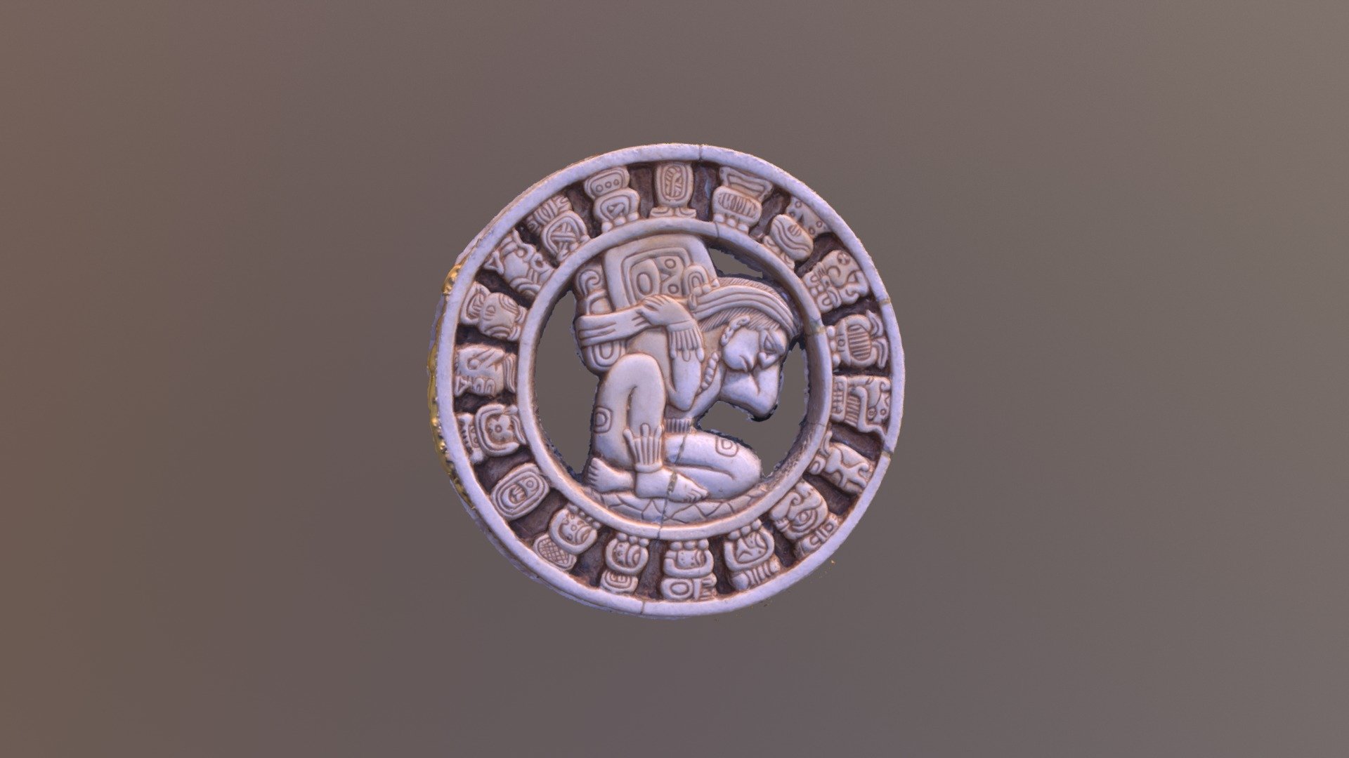 Disco con calendario solar maya - 3D model by marinagr [ecdebcc ...