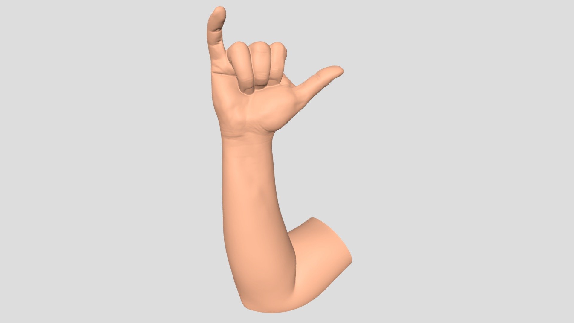 hand shaka sign - Buy Royalty Free 3D model by 3Dlab Budapest (@sigi ...