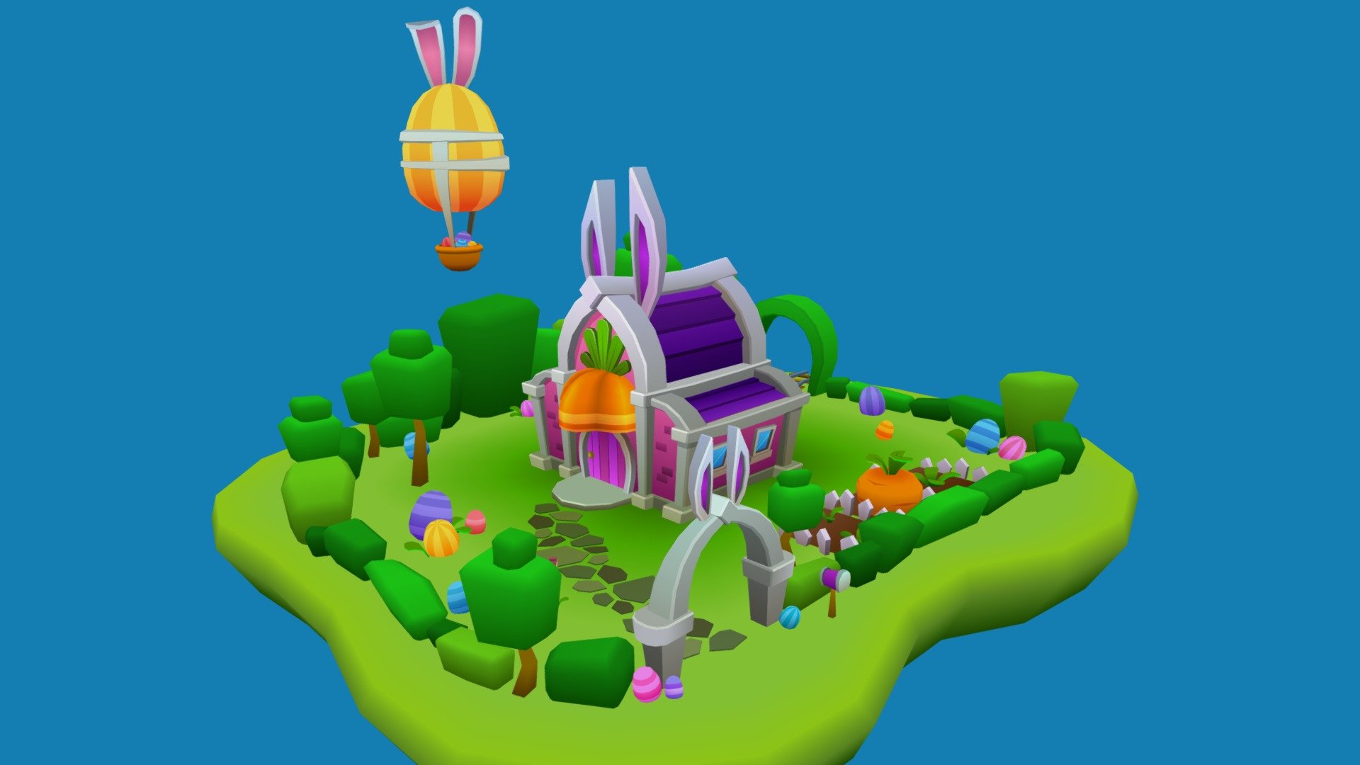Easter_Scene - 3D model by anastasia.davydenko [ece04d7] - Sketchfab