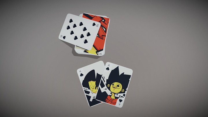 Playing-cards 3D models - Sketchfab