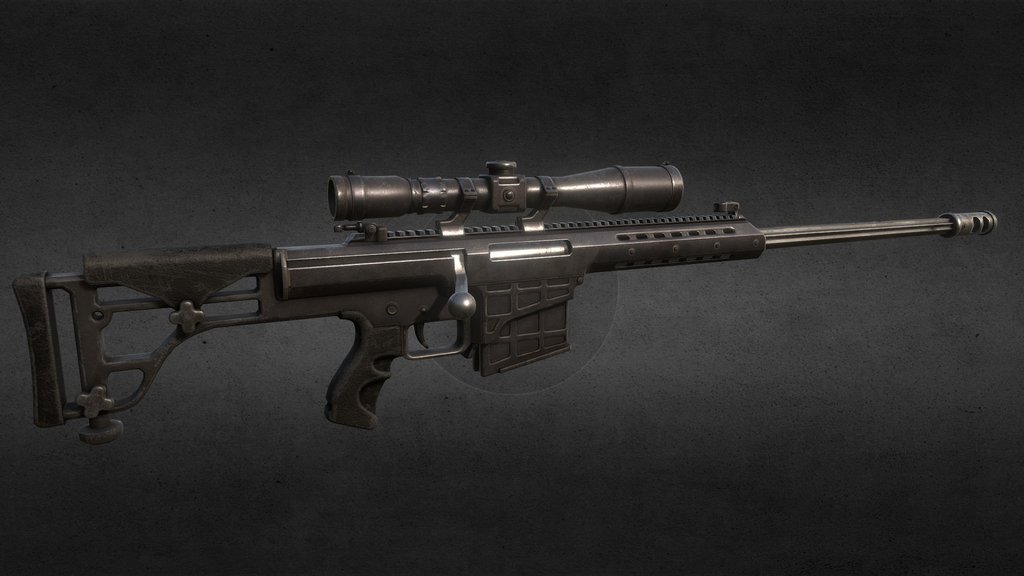Sniper_Rifle - A 3D model collection by VEKUR (@VEKYR) - Sketchfab