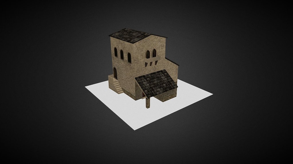 Medieval building - 3D model by RossLacc [ece6c9b] - Sketchfab