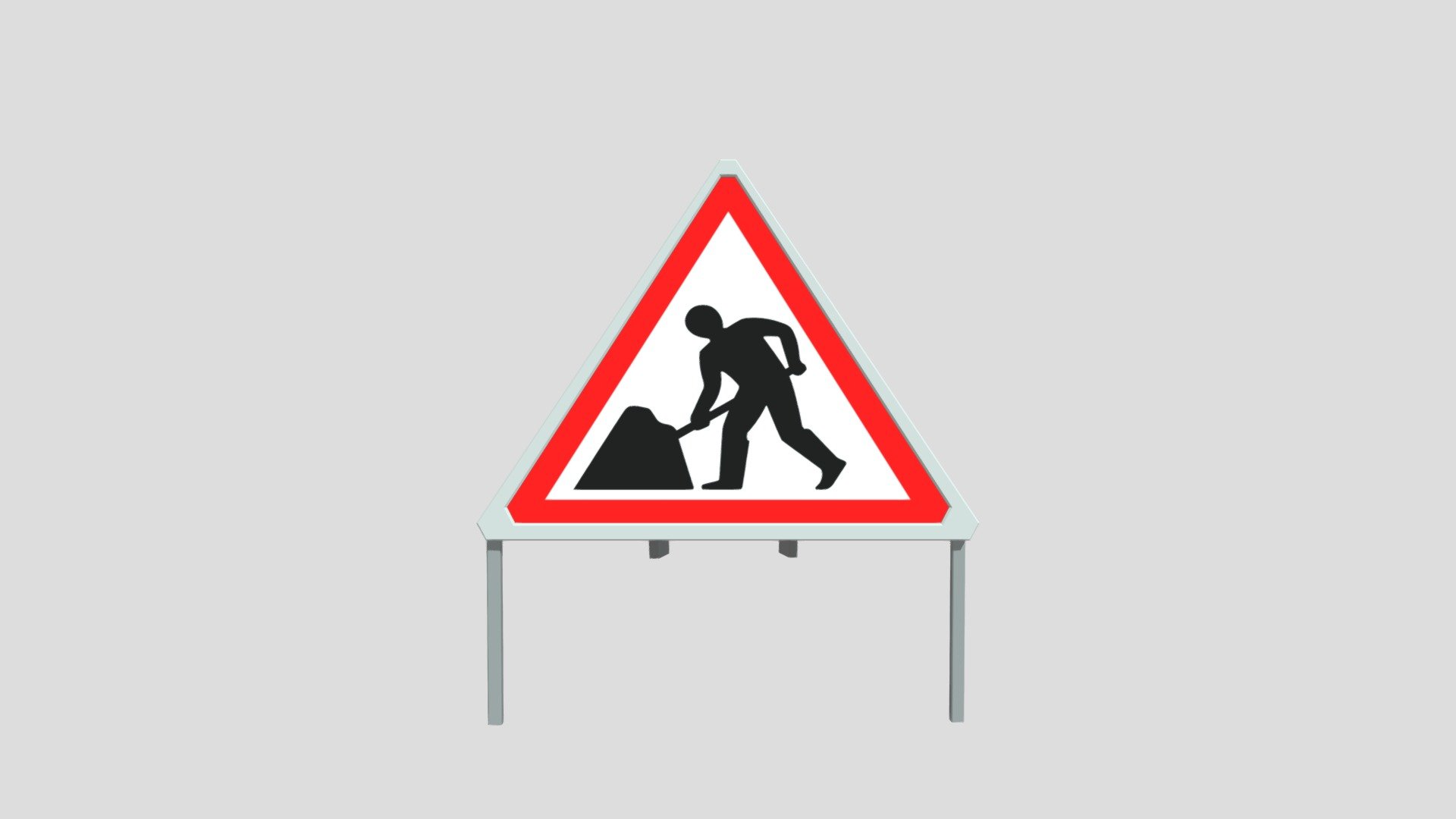 triangle road sign - Download Free 3D model by notfinnflower [ece7193 ...