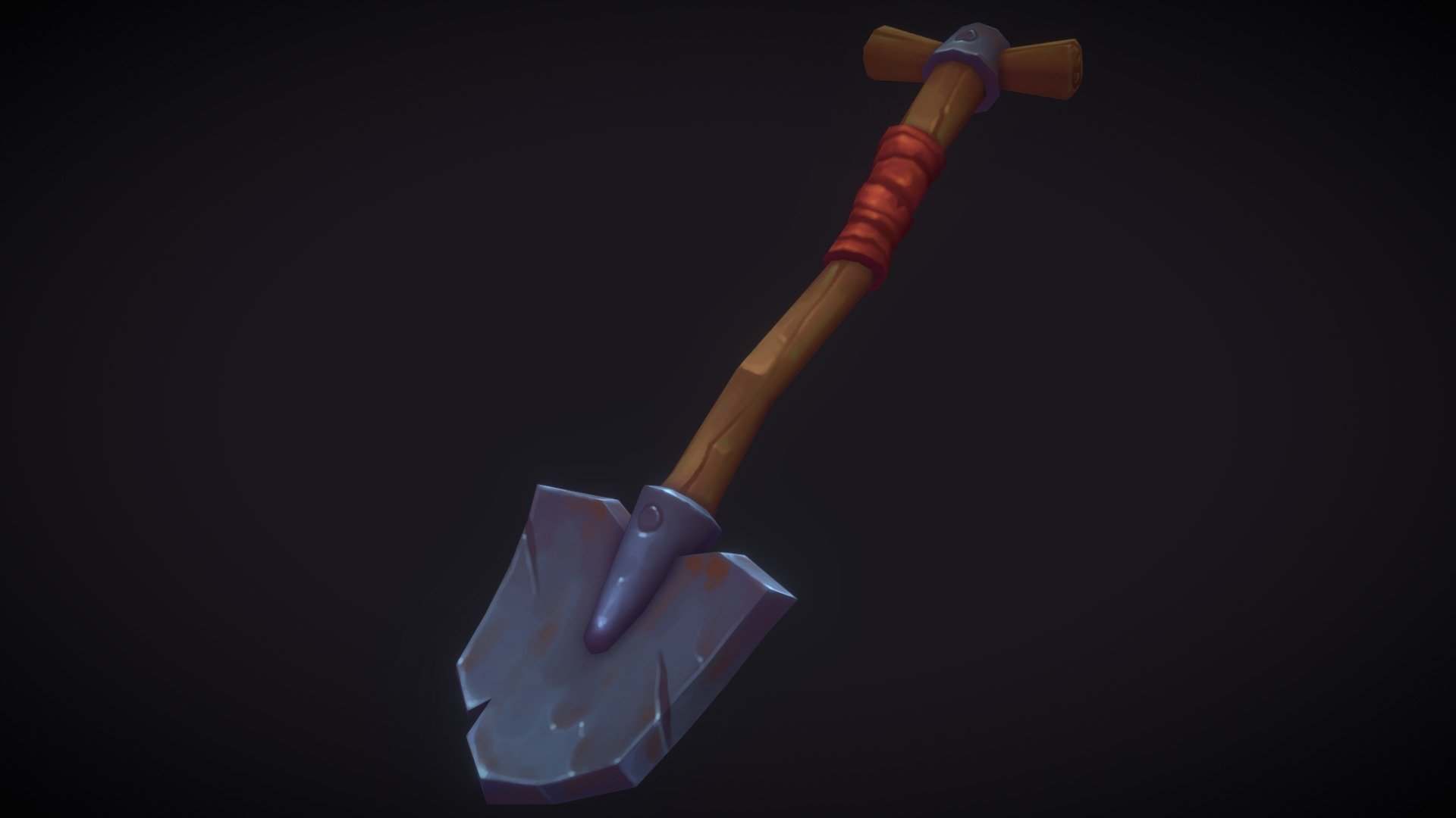 Handpainted Shovel from my Tutorial - Buy Royalty Free 3D model by ...