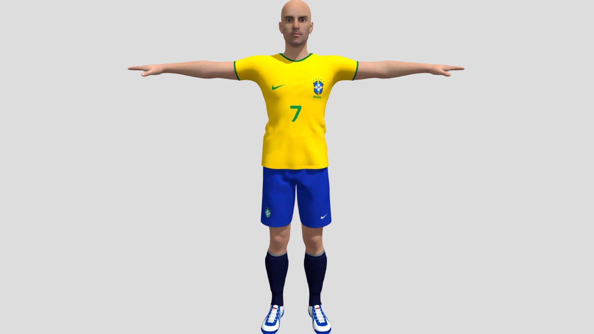 Soccer Player Brazil - Buy Royalty Free 3D model by trish.j2109 ...