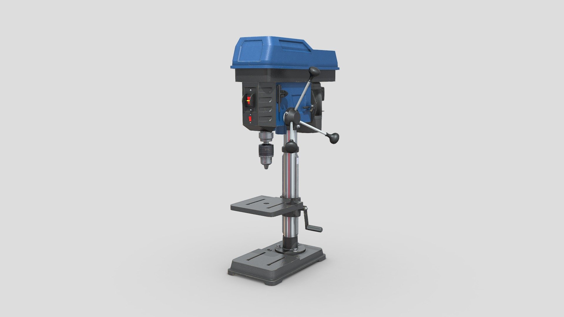 Drill Press - Buy Royalty Free 3D model by ChakkitPP [ece95dc ...