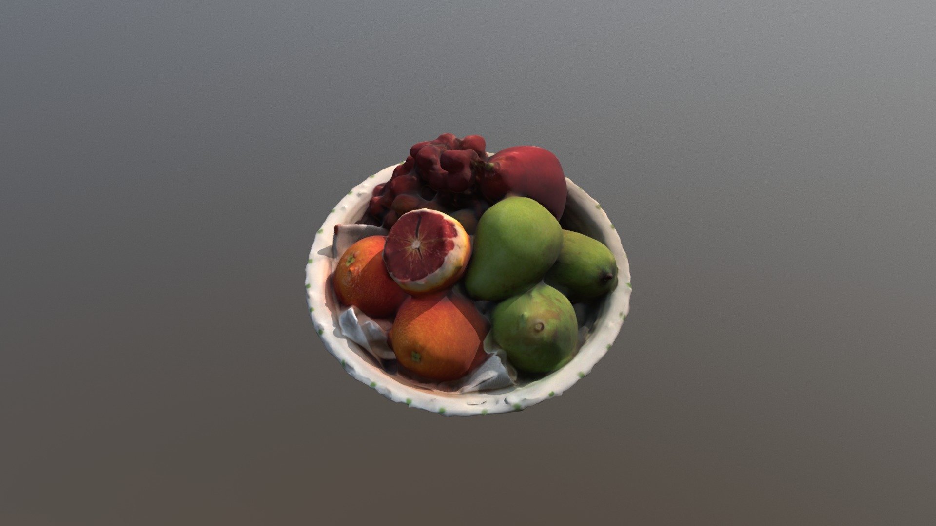fruit bowl - 3D model by pm88 [eceb4af] - Sketchfab