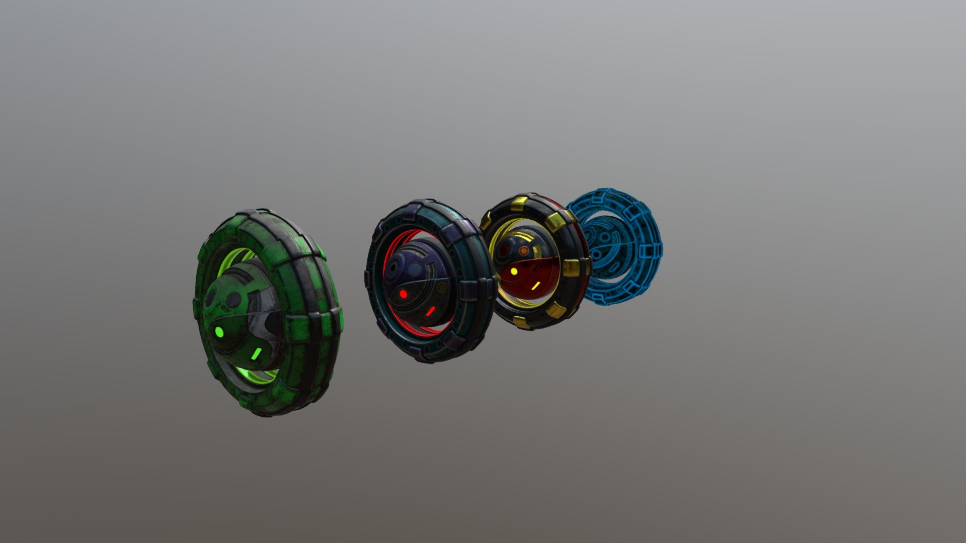SCIFI Drone Wheeler - Buy Royalty Free 3D model by hellatze [ecebec5 ...