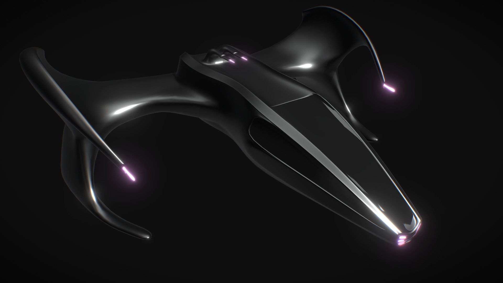 Alien Spaceship - small fighter - Buy Royalty Free 3D model by trimitek ...