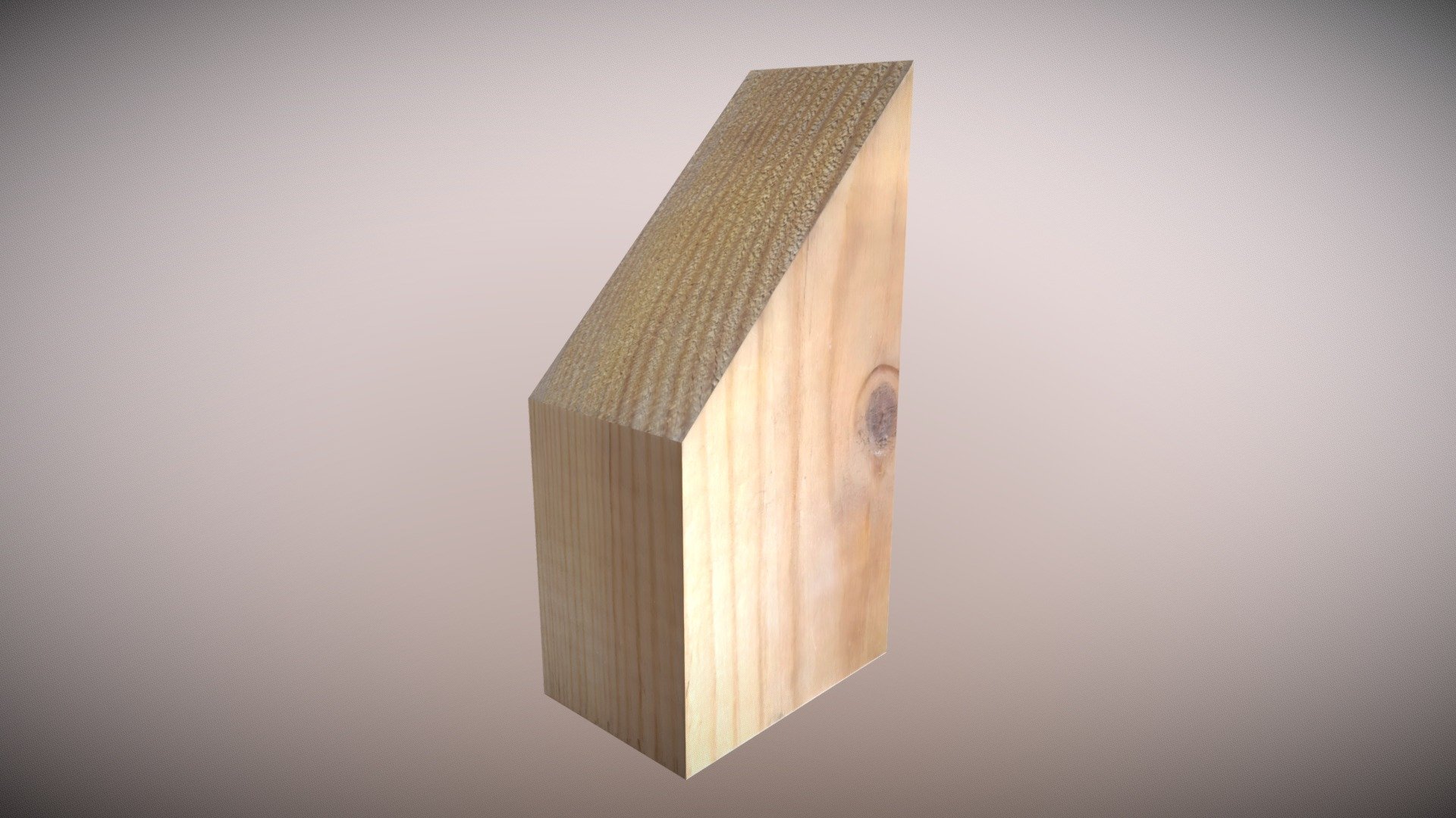 8K PBR Low-poly Piece Of Wood (Scanned) - Download Free 3D model by ...