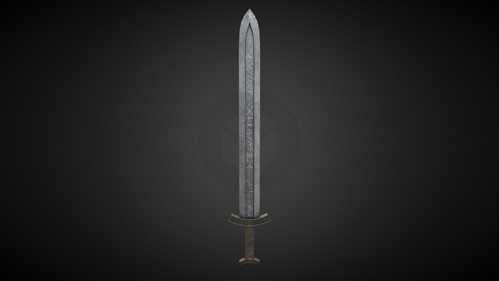 Runic Sword - Download Free 3D model by Saar Designer (@saardesigner ...