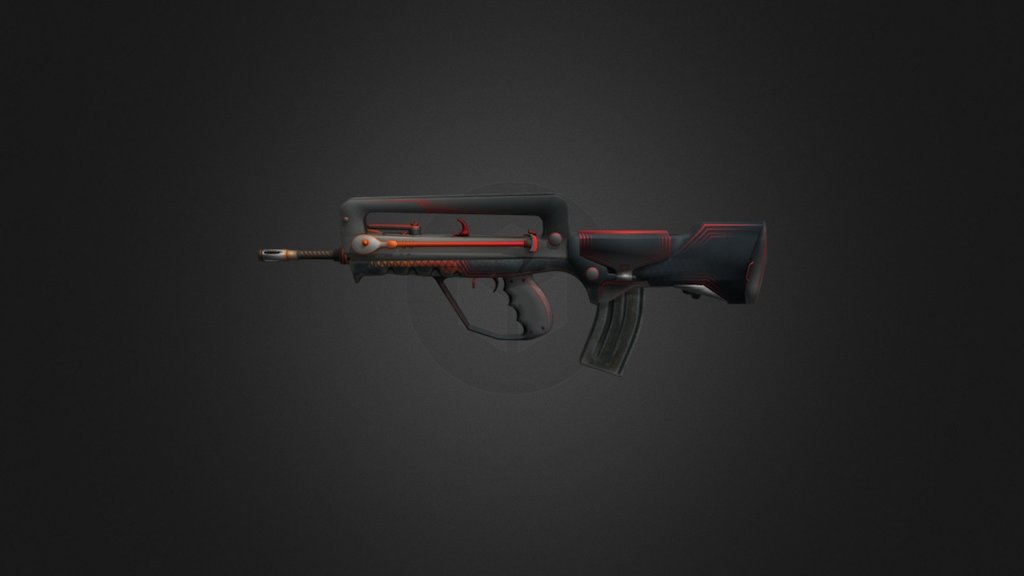 FAMAS | Valence - 3D model by krakencommunity [ecf7046] - Sketchfab