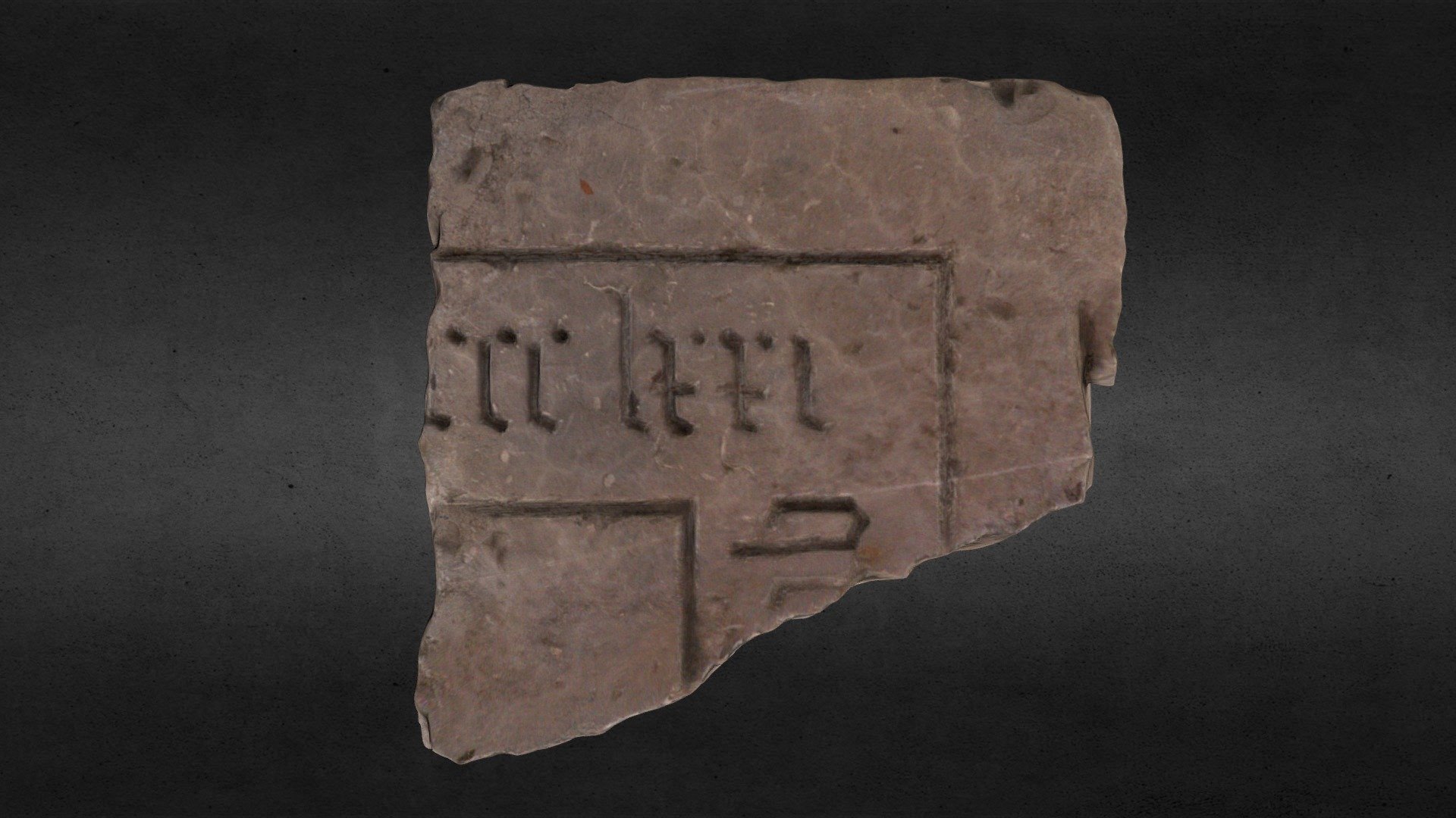 Grafsteen 16 - 3D model by Archeologie Gemeente Den Haag ...