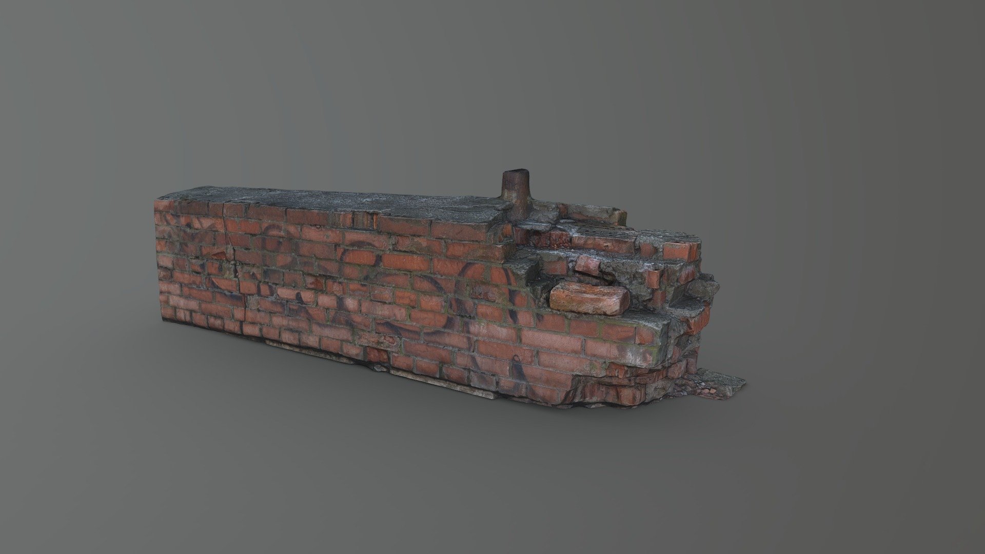Brick wall - Download Free 3D model by Zende [ecfada4] - Sketchfab