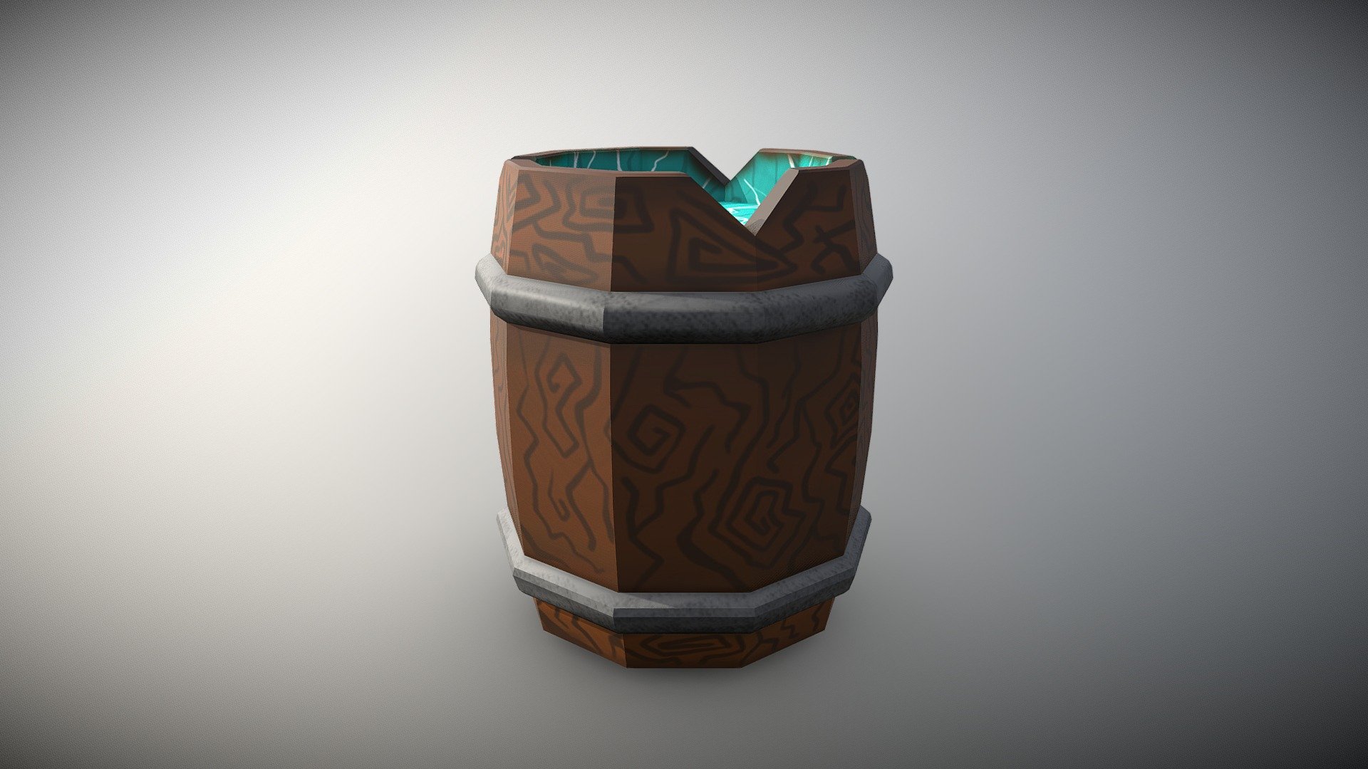 Barrel with some water - Download Free 3D model by KCybulka [ecfc725 ...