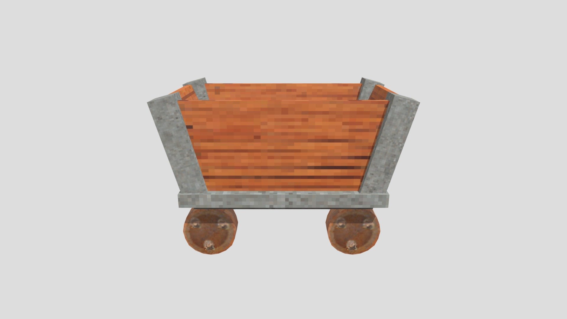 Low poly minecart - Download Free 3D model by luckyshotlayne [ecfc948 ...