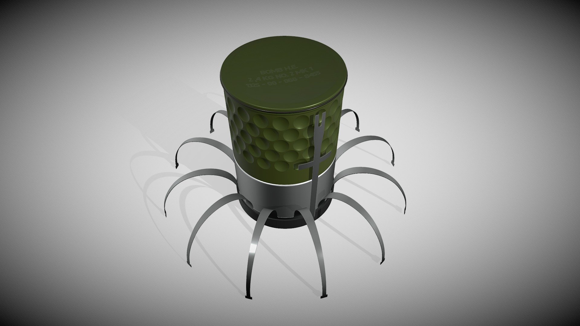 HB876 British landmine area denial submunition - 3D model by OLfreebond ...
