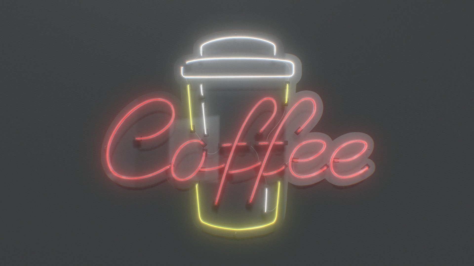 Coffee 1 - Neon Sign - Buy Royalty Free 3D model by NEONPLEX [ed00926 ...