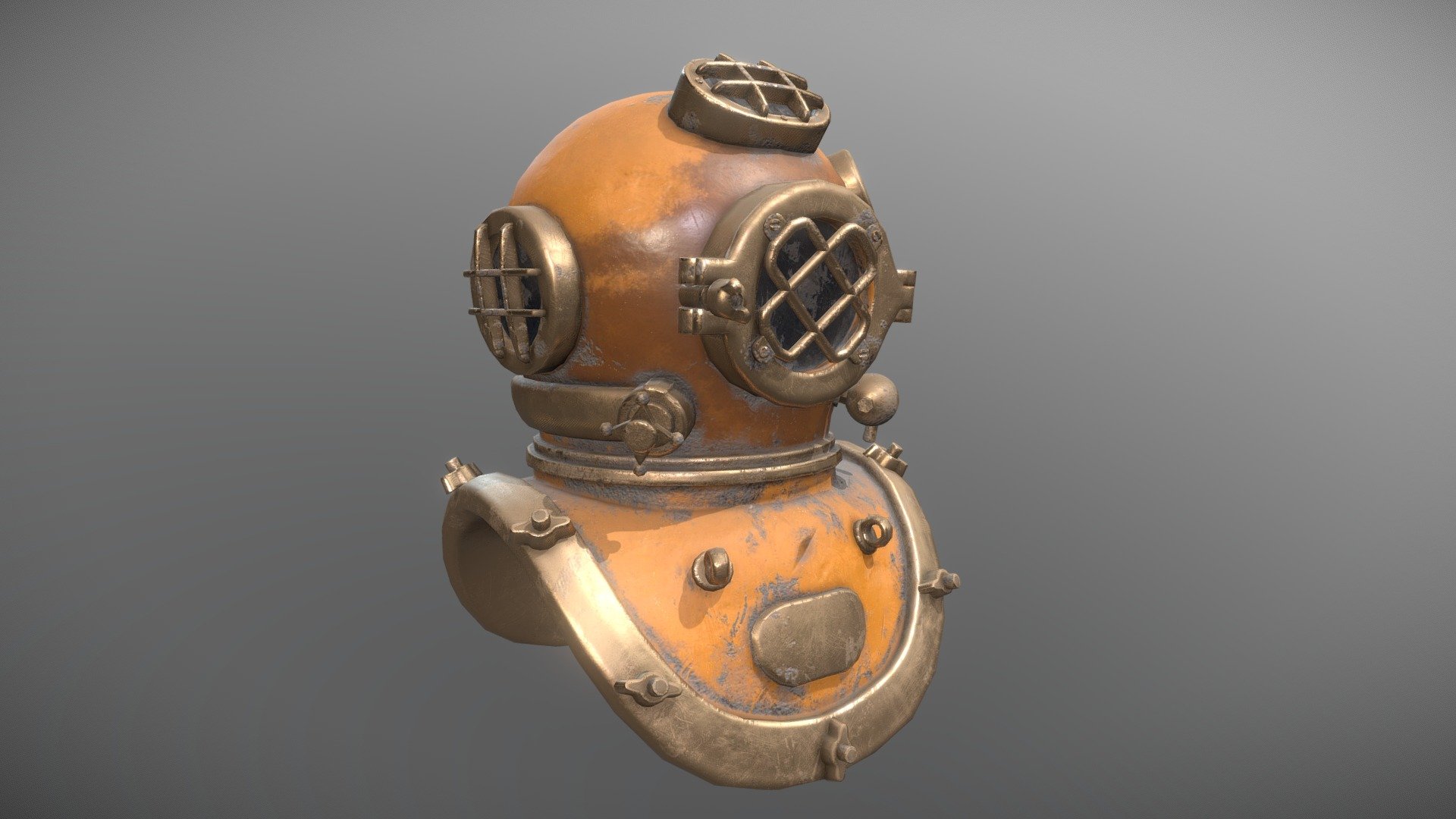 Diving Helmet - 3D model by QmisMan [ed01847] - Sketchfab