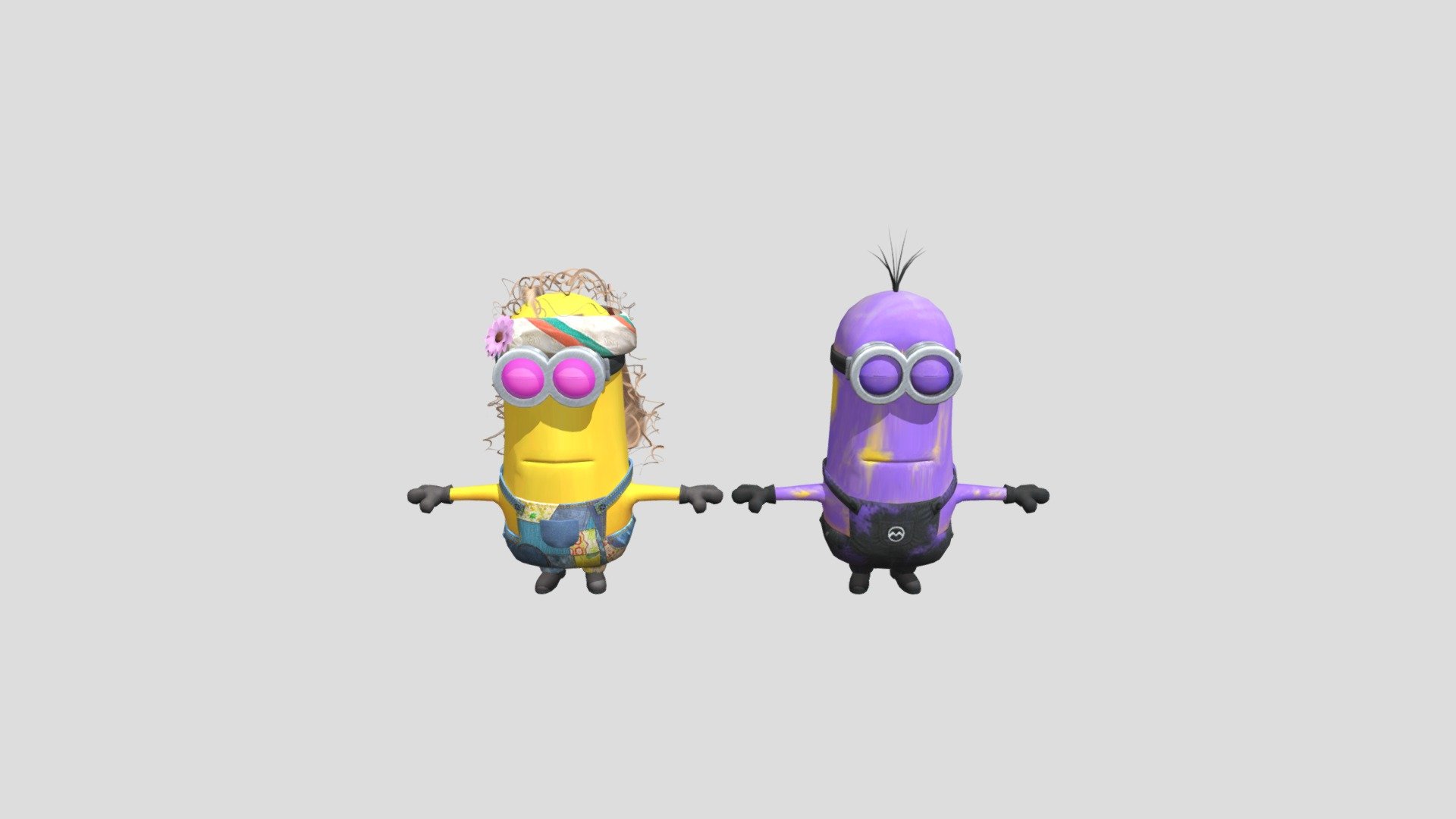 Minion Rush - Disguised and Hippie Kevin - Download Free 3D model by ...