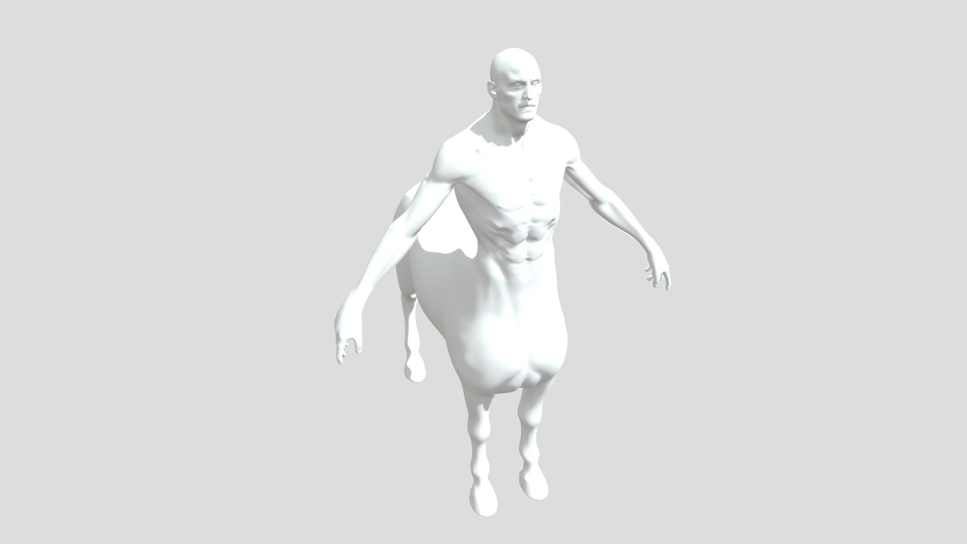 Centaur Male Basemesh - 3D model by Buysen [ed02faf] - Sketchfab