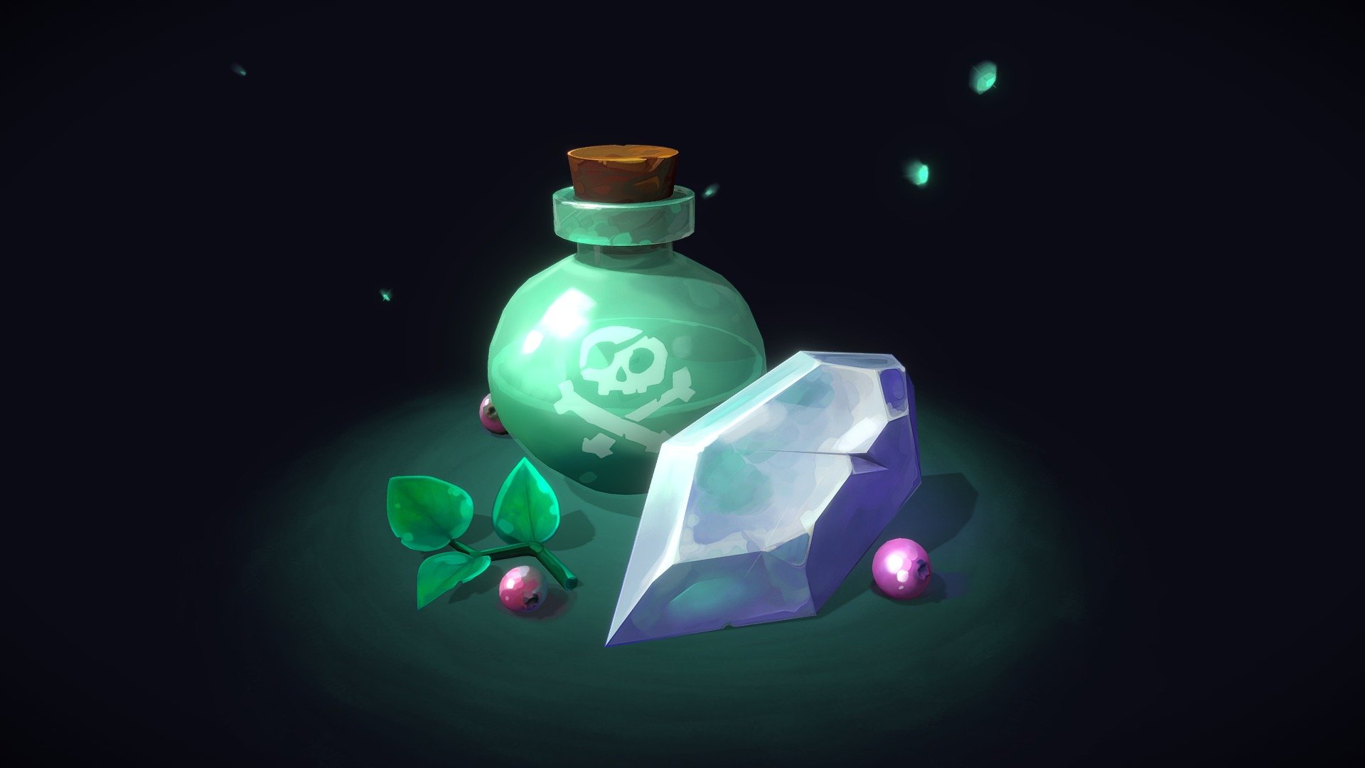 Magic Stuff - 3D model by Gala (@gala-pro) [ed04fed] - Sketchfab