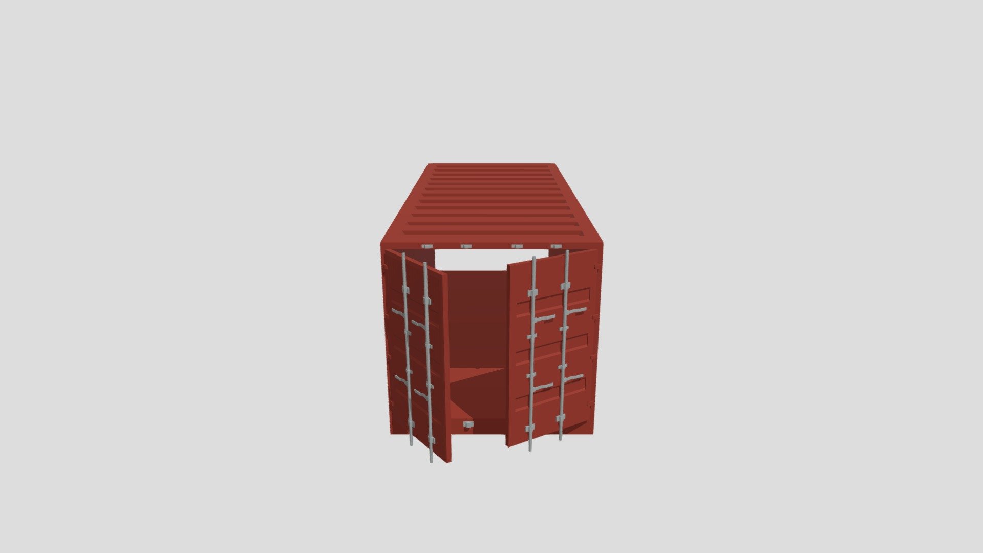 Simple container (low-poly) - Download Free 3D model by viaKotov (@j2yd ...