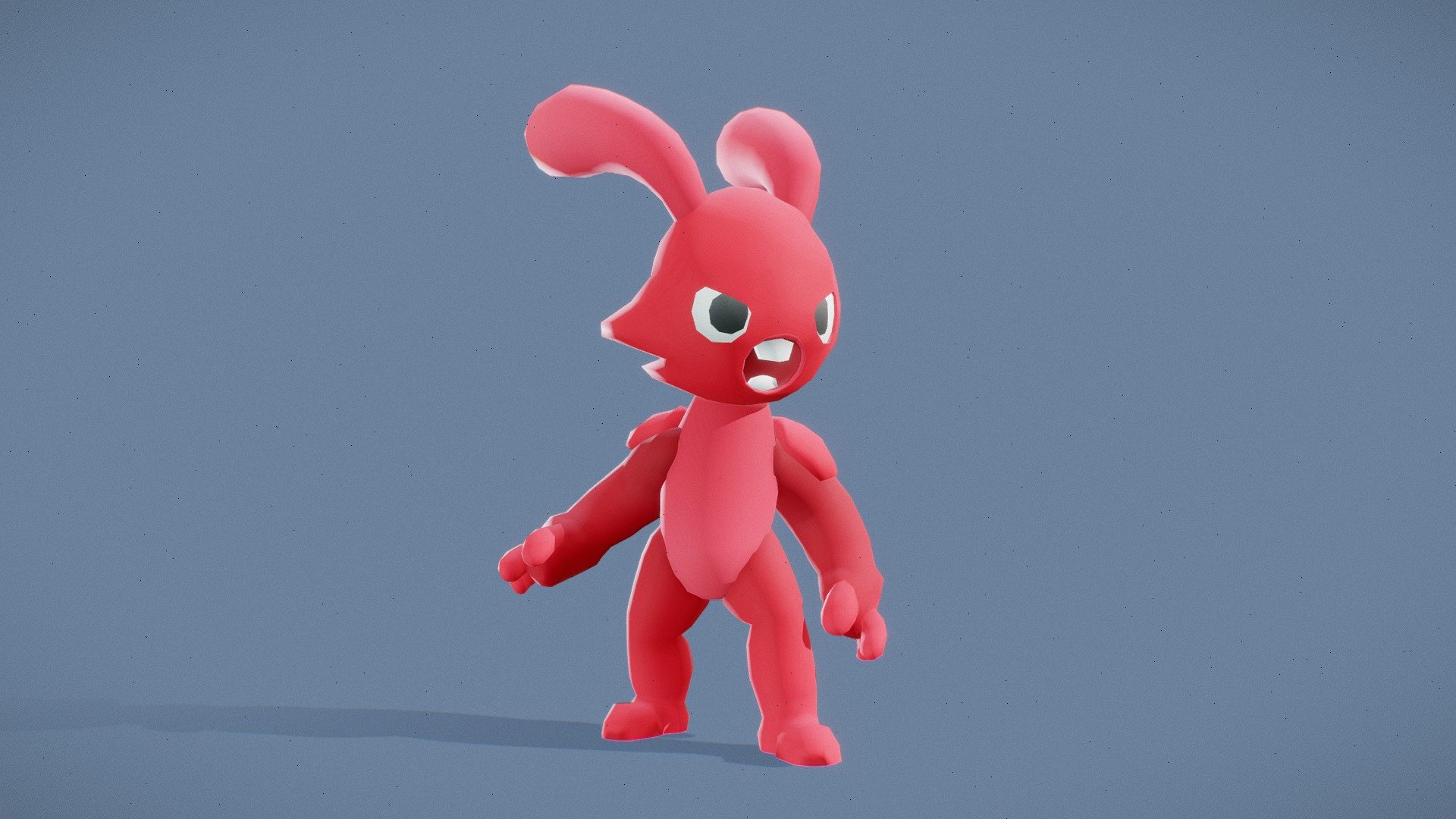 Cartoon Characters - Medium Rabbit Warrior - Buy Royalty Free 3D model ...