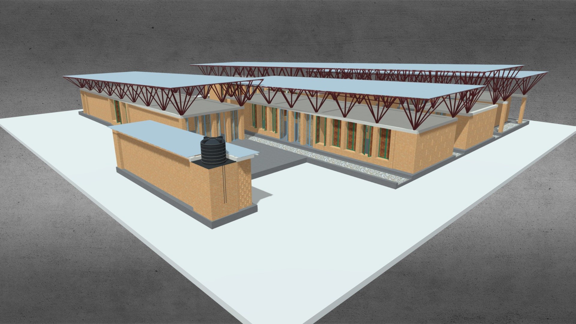 Primary School Building - 3D model by nuralam018 [ed05d46] - Sketchfab