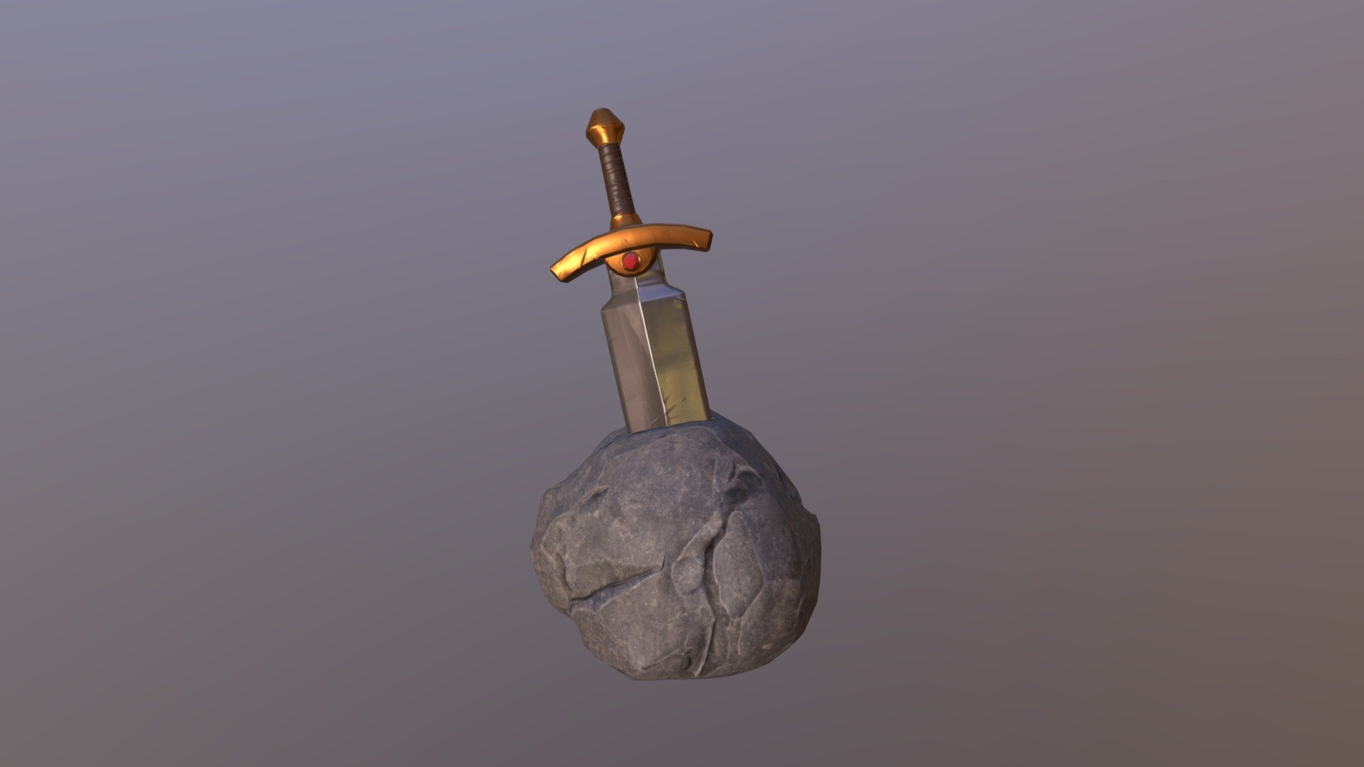 Sword In The Stone - 3D model by priestly [ed05d65] - Sketchfab
