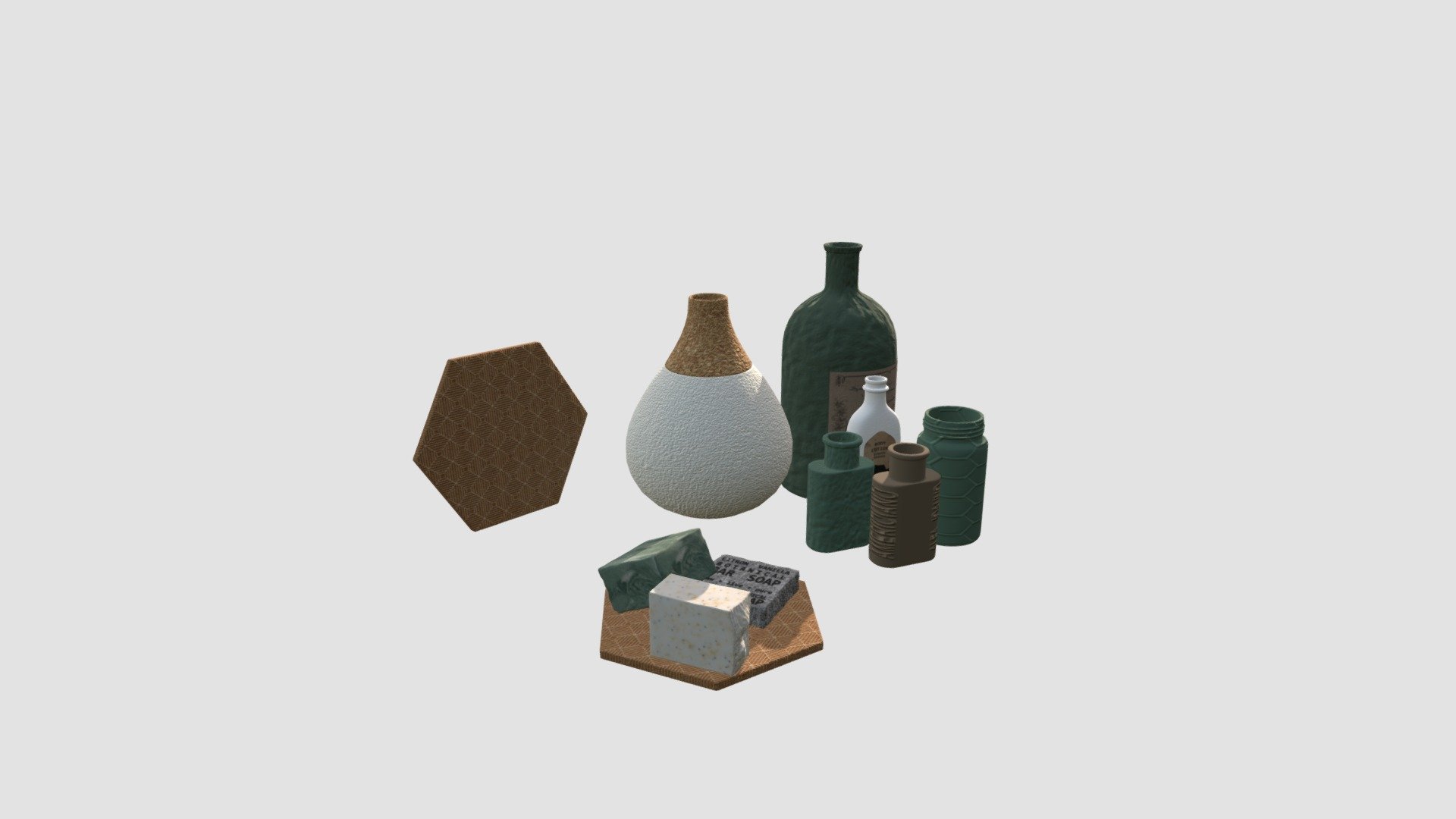 props bottles - Buy Royalty Free 3D model by Evermotion [ed07eff ...