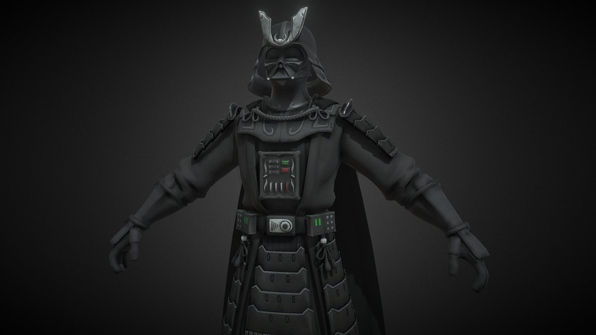Samurai Vader - Download Free 3D model by Elite Big Speakerman ...