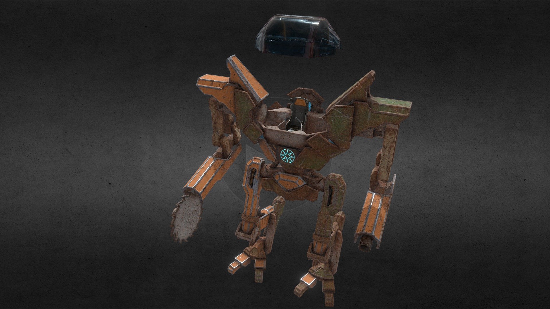 Scrapped Mech - Download Free 3D model by Narutonic [ed0ea6c] - Sketchfab