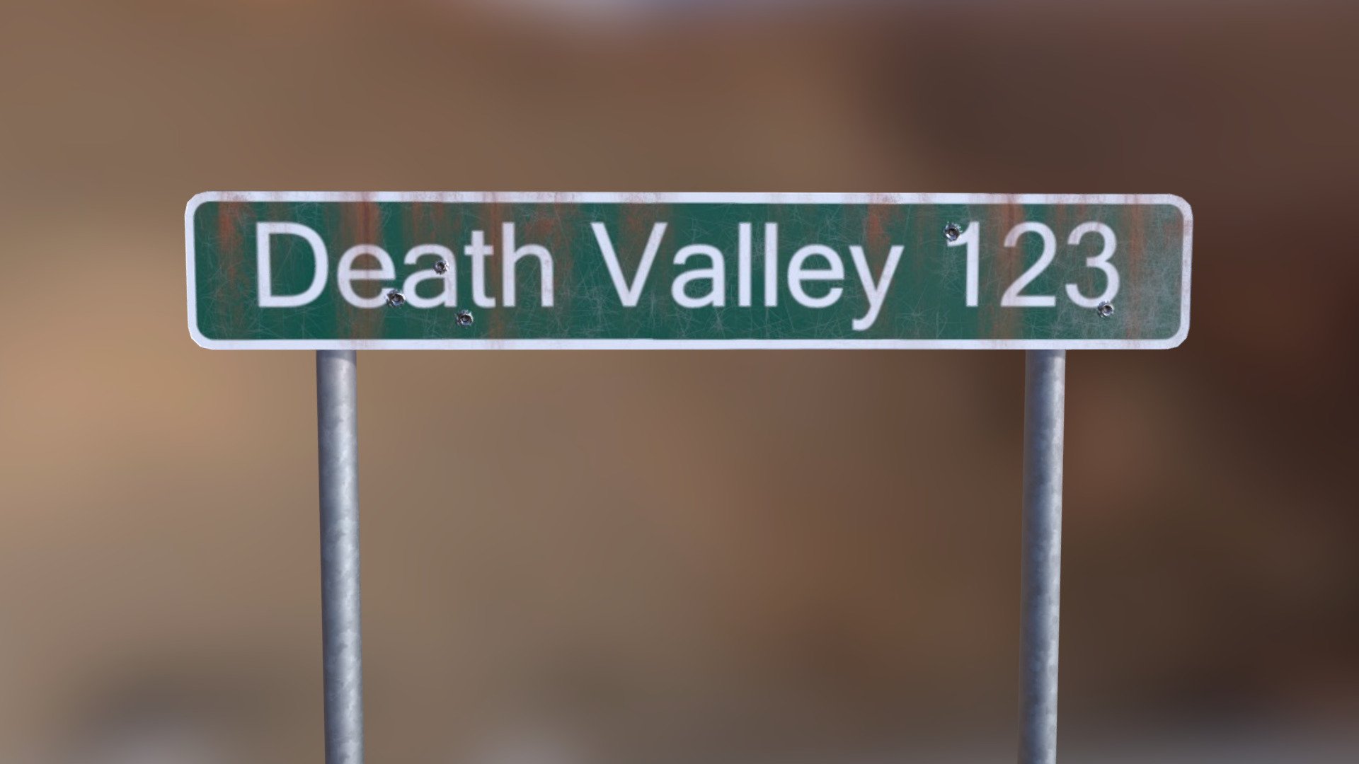 Desert Roadsign - 3D model by max_imum [ed101bc] - Sketchfab