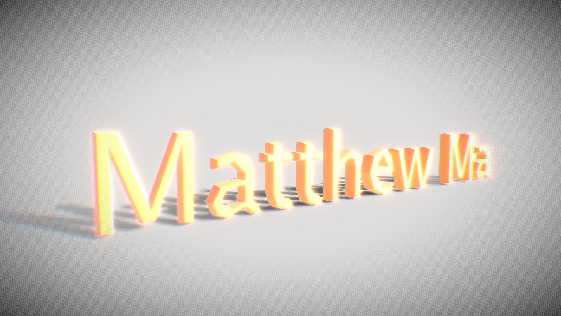 Wk1 Signature Ma Matthew - Download Free 3D model by Matthew Ma ...