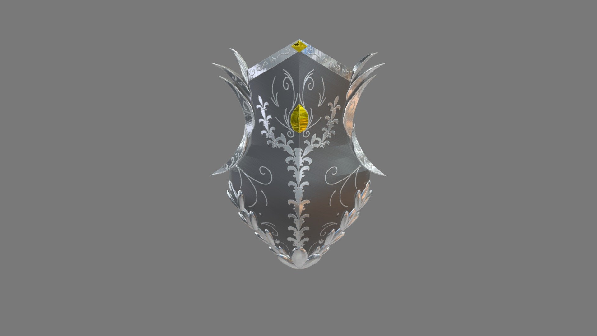 Silver Shield - Download Free 3D model by Mauricio_Miranda [ed12d49 ...