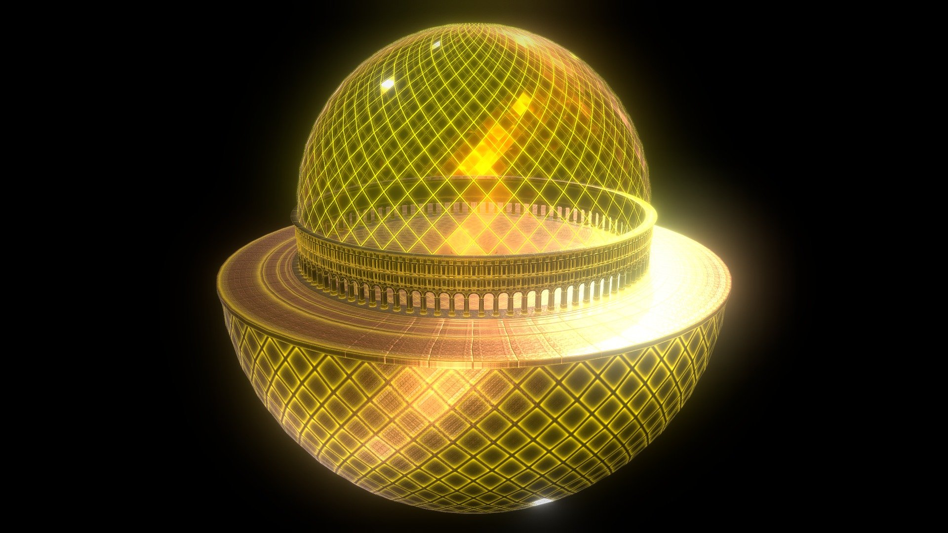 THEDOME XR MUSEUM - se07 GOLD - 3D model by 𝔼ℕ𝔼𝔸 𝕃𝔼 𝔽𝕆ℕ𝕊 (@enealefons ...
