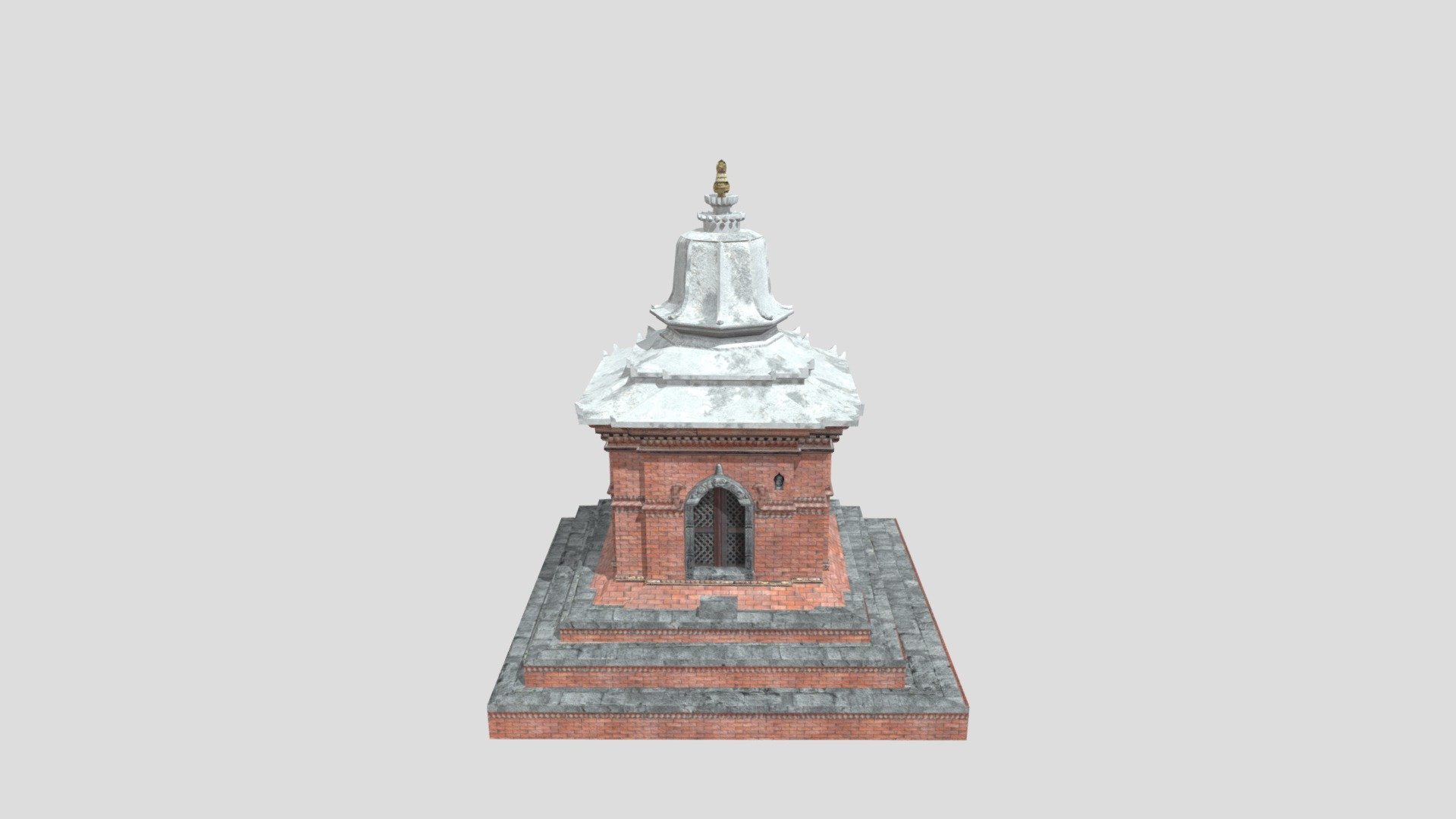 Hindu Temple A - 3D model by kshitiz1542 [ed165ea] - Sketchfab