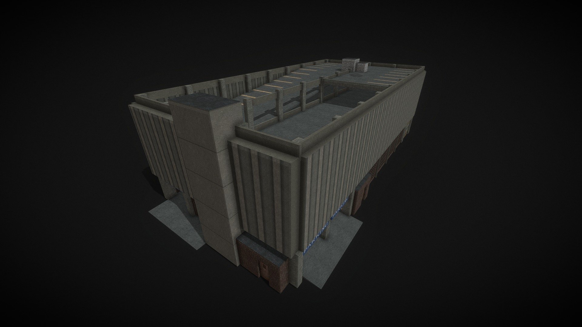 Low-Poly Parking Garage Model - 3D model by Jeremy Fleischer ...