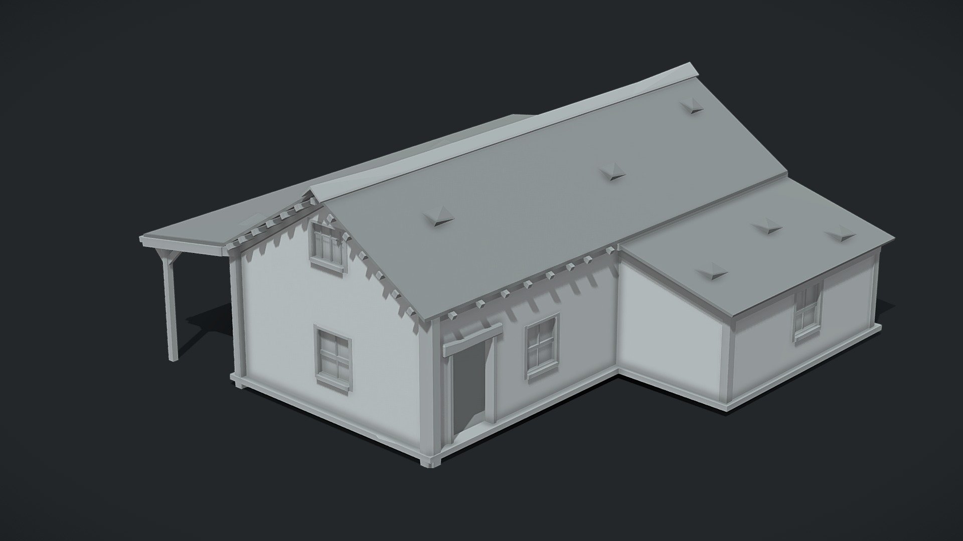 FMB_Country House_01 - Download Free 3D model by FreeMeshBase [ed1ad5d ...
