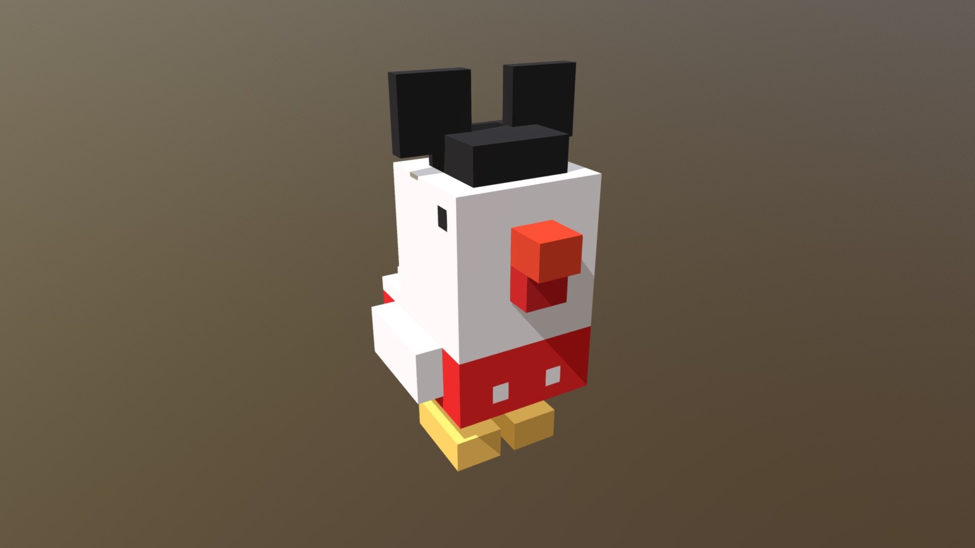 Voxel Mickey Mouse Chicken - 3D model by Guillermo Willy Moral ...