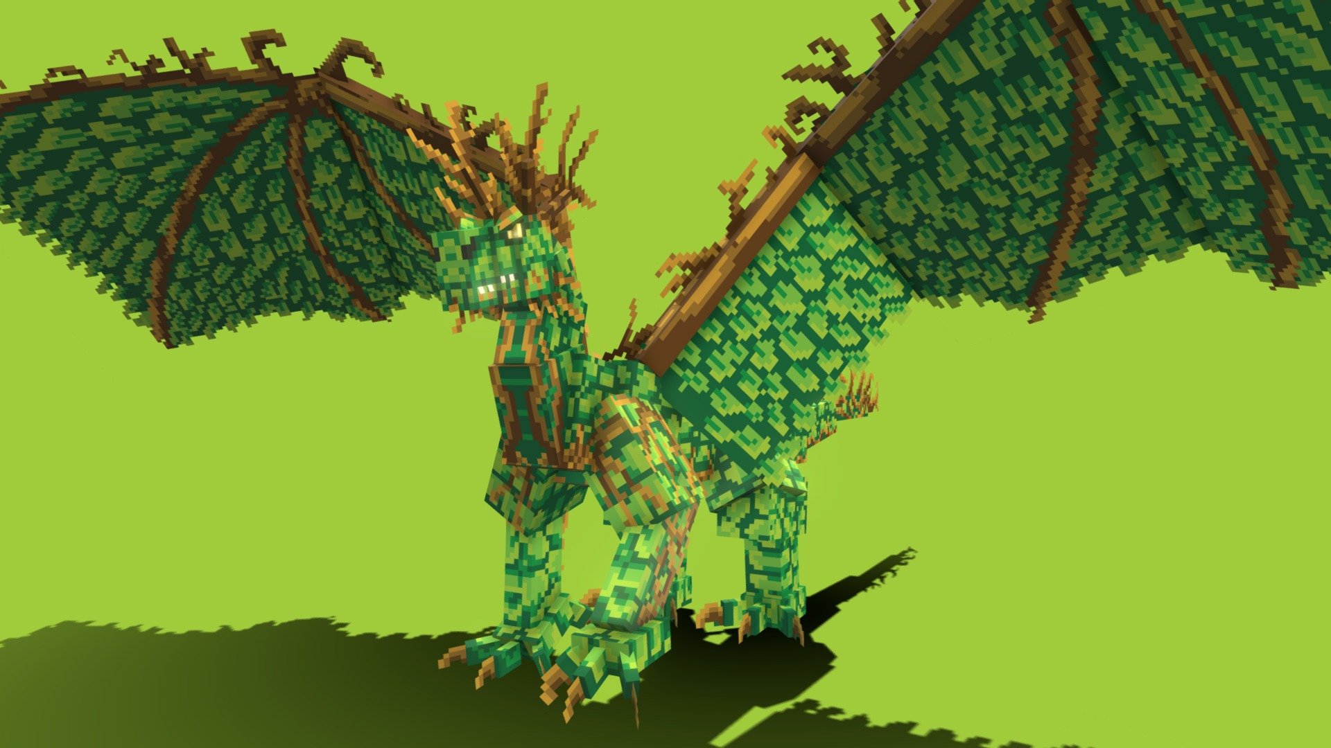 Nature Dragon - 3D model by Perisai Studios (@PerisaiStudios) [ed1ae96 ...