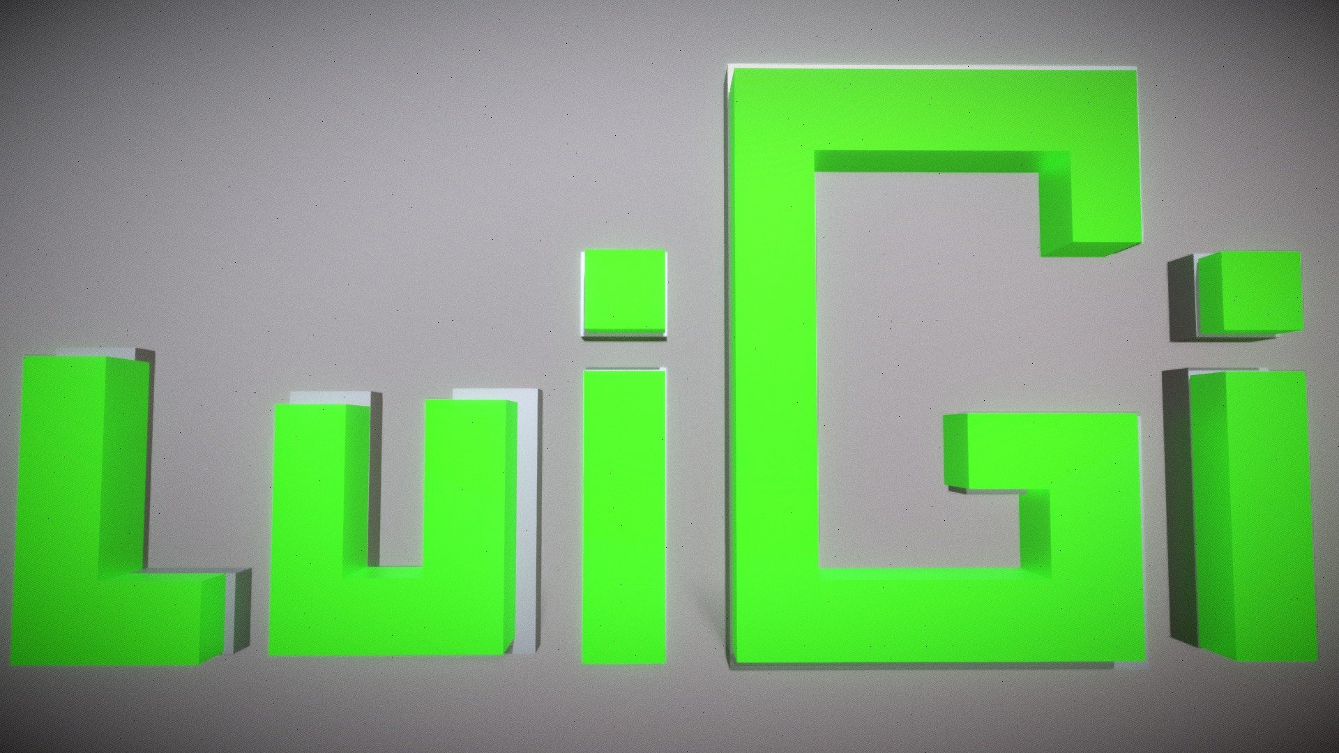 LUIGI LOGO - Download Free 3D model by Billygaming14 (@billybendt1 ...