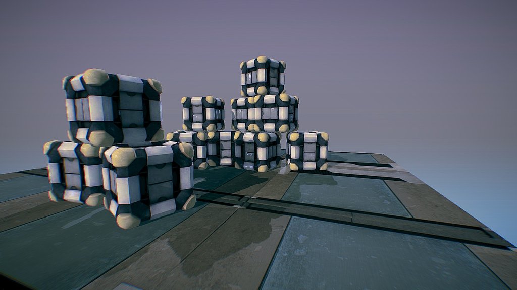 Sci Fi props - The Generic Boxes - 3D model by Victor Estivador ...