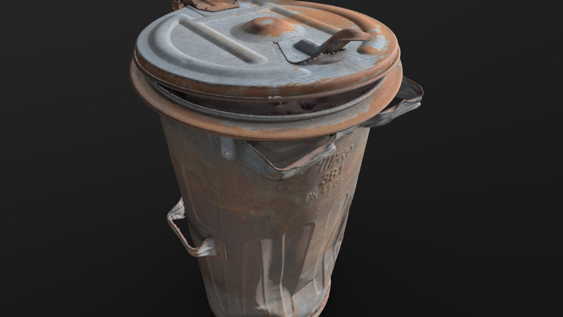 Rusty trash can - Buy Royalty Free 3D model by blrr.studio [ed1d8ac ...
