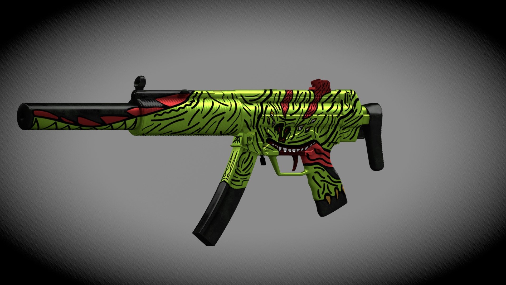 MP5-SD | JUNGLE CHAOS - 3D model by KeyZie (@fakkasgamers) [ed23db7 ...